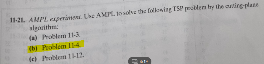 11-21. AMPL experiment. Use AMPL to solve the | Chegg.com