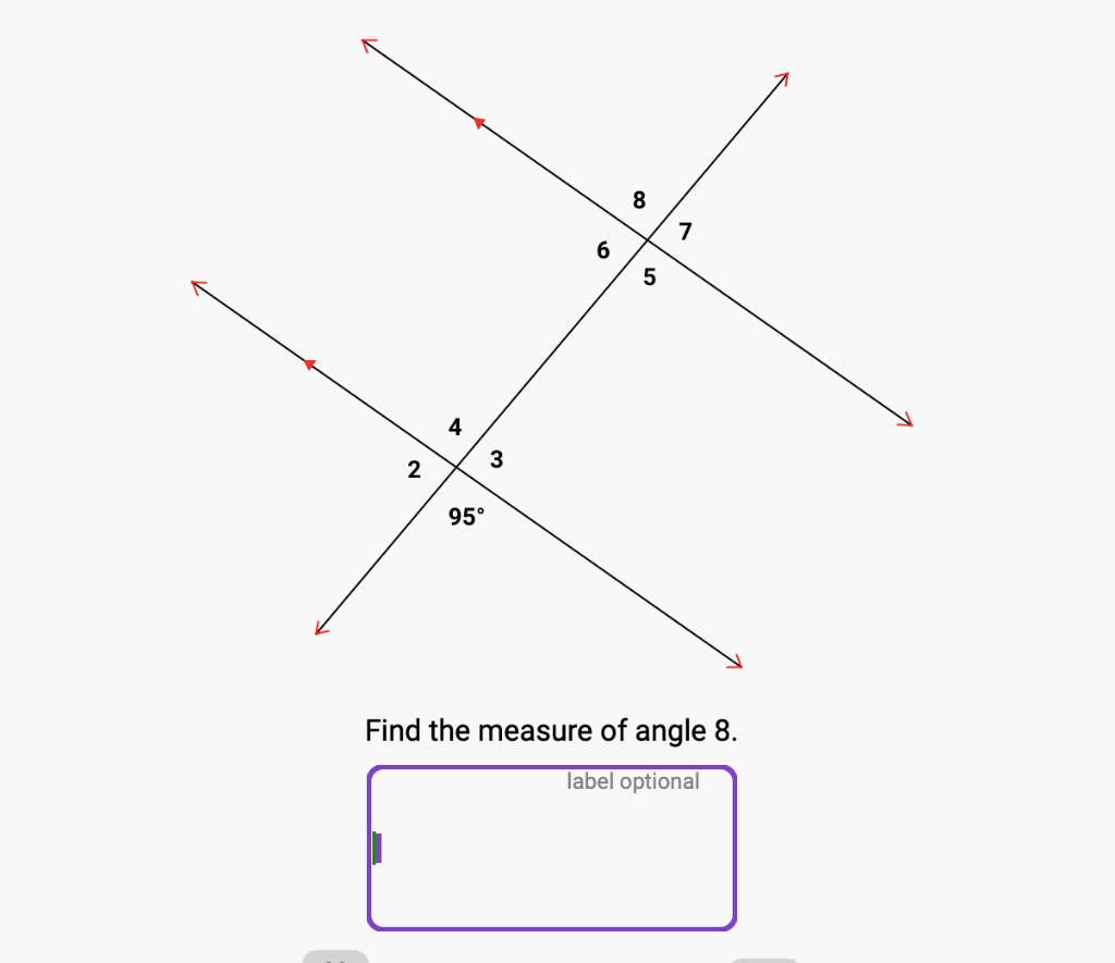 Solved Find the measure of angle 8 . | Chegg.com