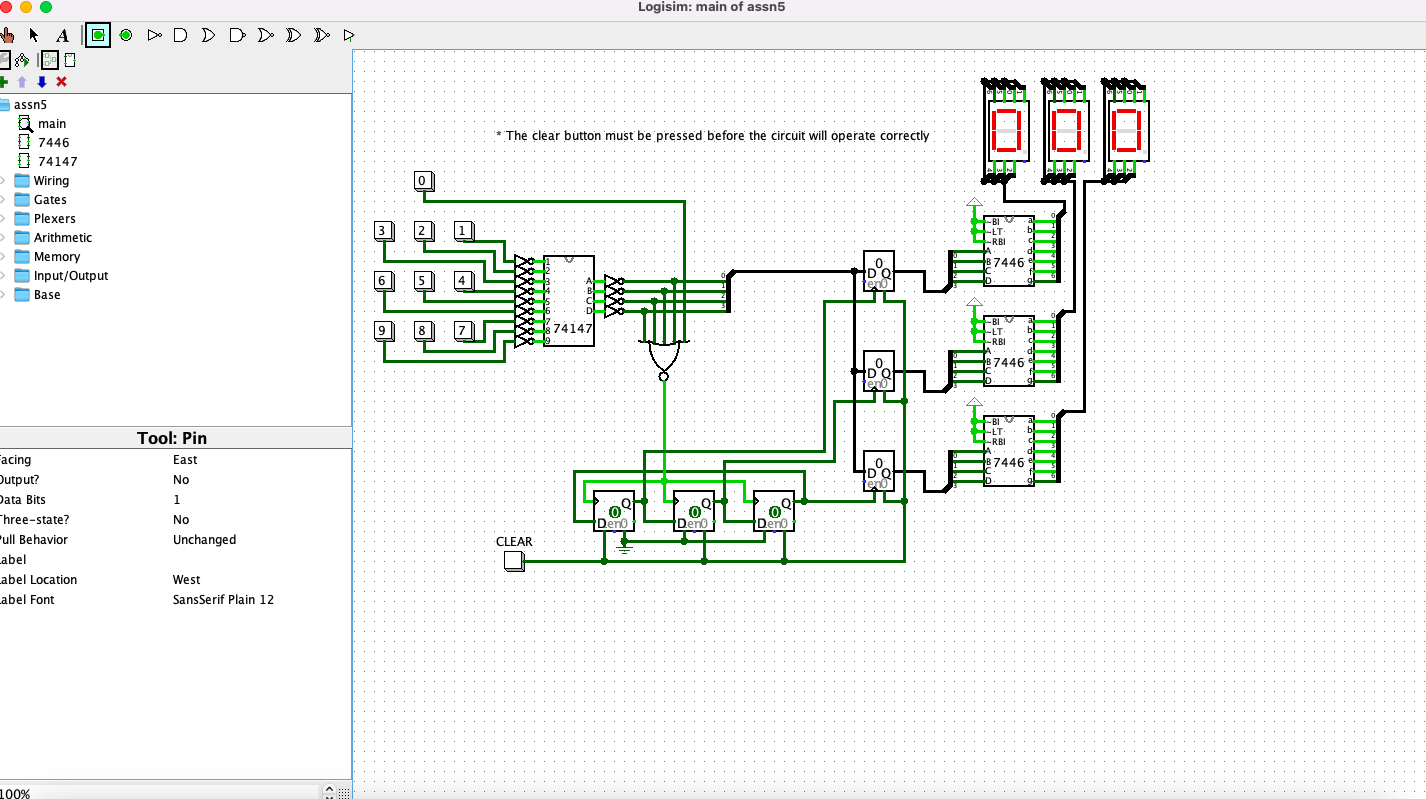 This file is a copy of the Keypad 3-Digit Number | Chegg.com