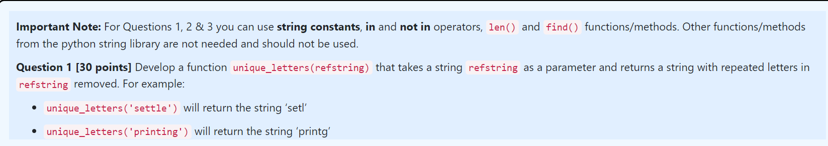 Solved Important Note: For Questions 1, 2 \& 3 you can use | Chegg.com