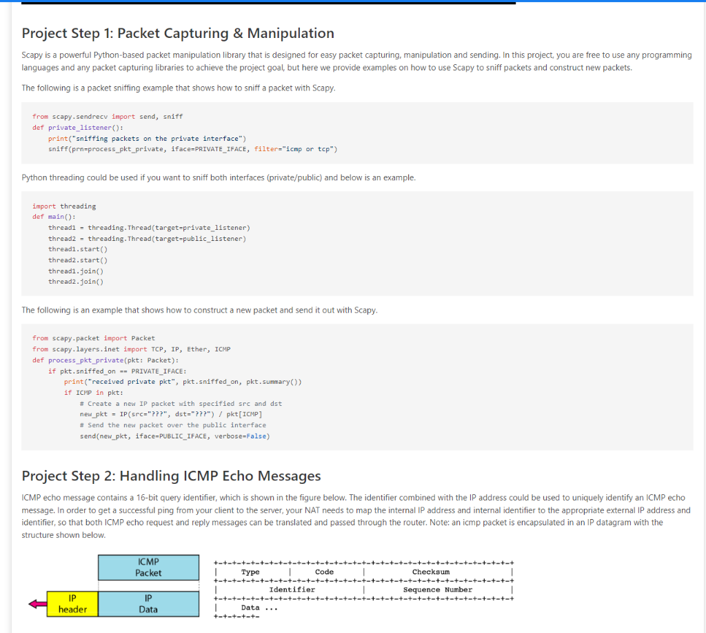 Networking Project 2B: NAT In this project, you will | Chegg.com