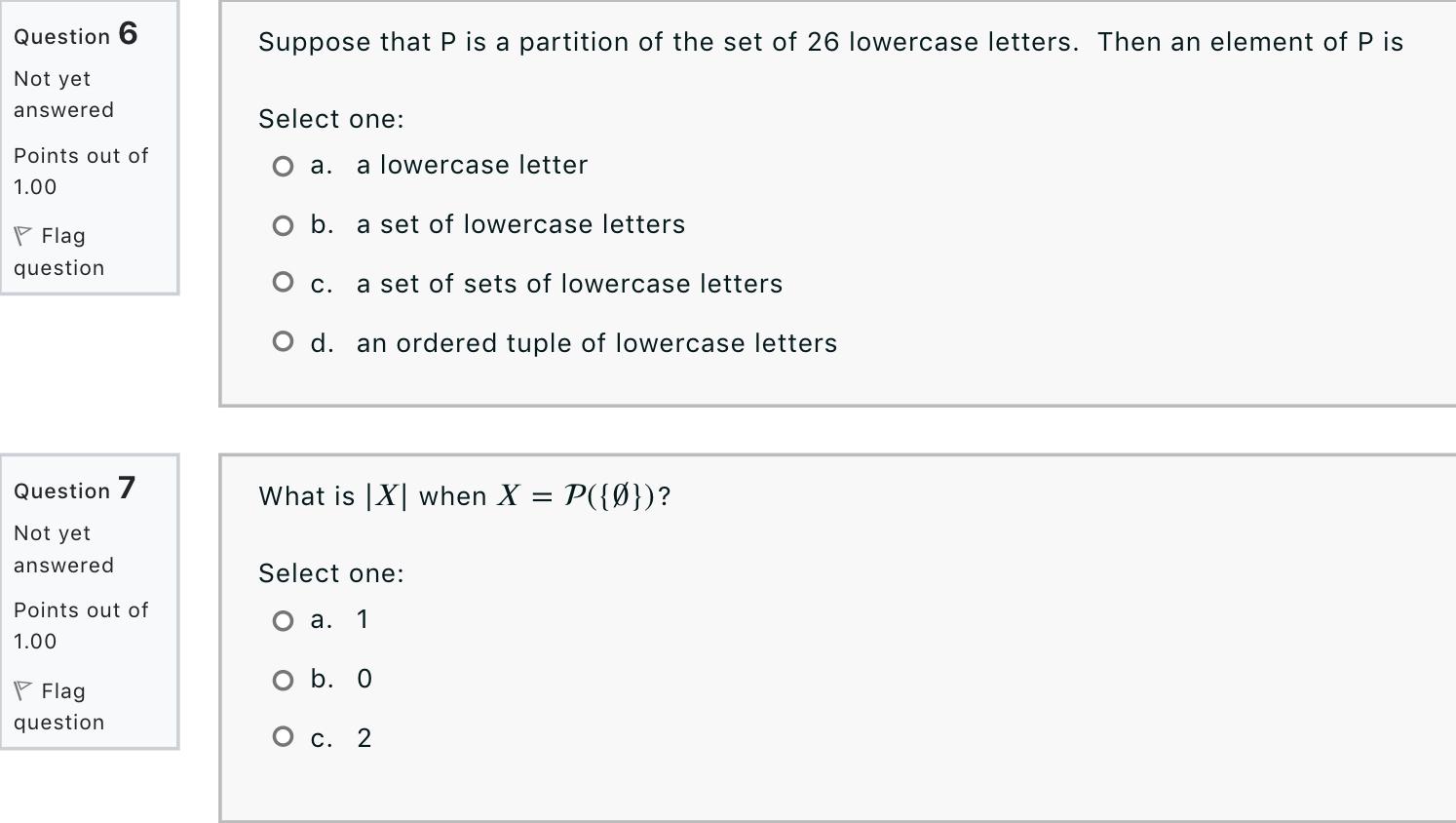 Solved Question 6 Suppose that P is a partition of the set | Chegg.com