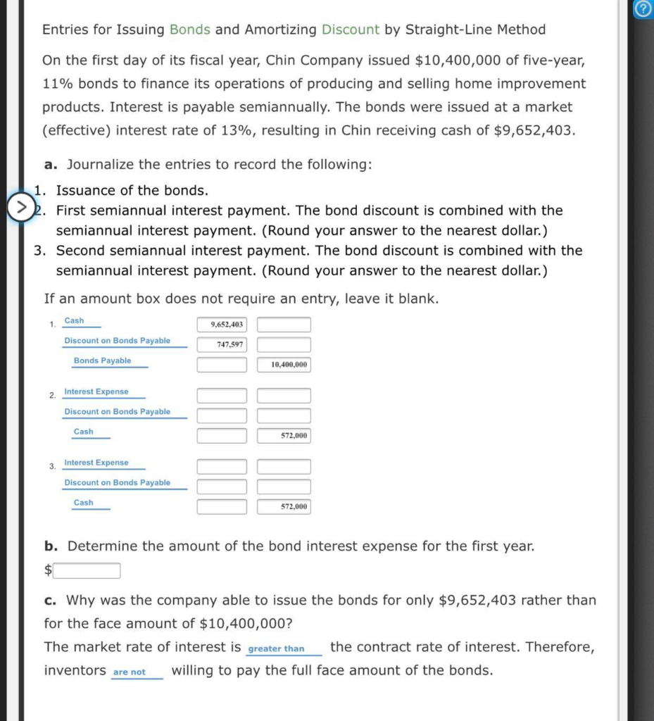Solved Entries for Issuing Bonds and Amortizing Discount by | Chegg.com