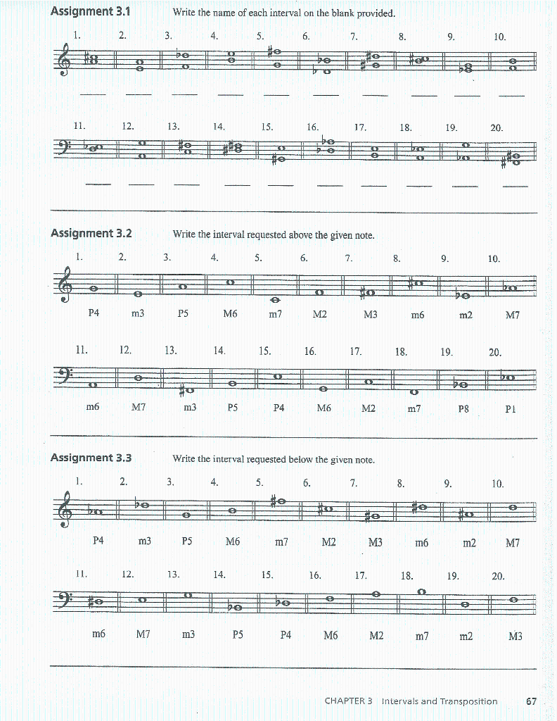Solved Assignment 3.1 Write the name of each interval on the | Chegg.com
