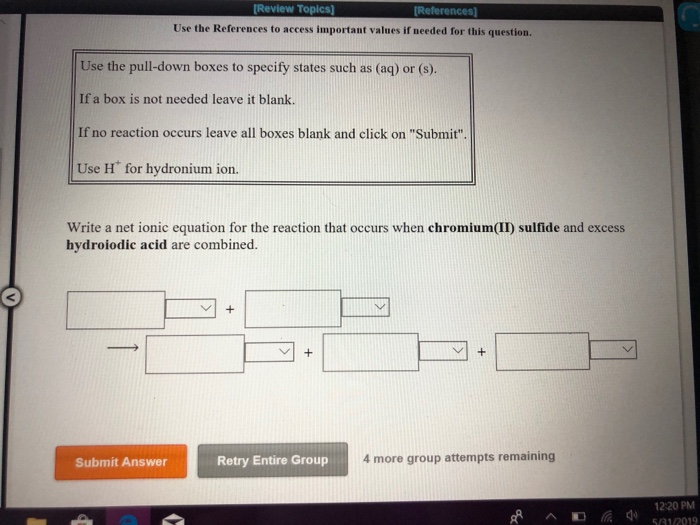 Solved Review Topics] Use the References to access important | Chegg.com