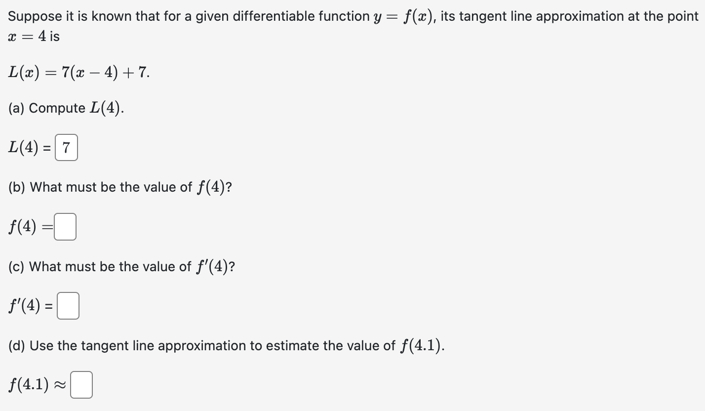 Solved Suppose it is known that for a given differentiable | Chegg.com