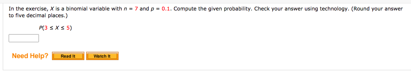 Solved In the exercise, X is a binomial variable with n = 7 | Chegg.com