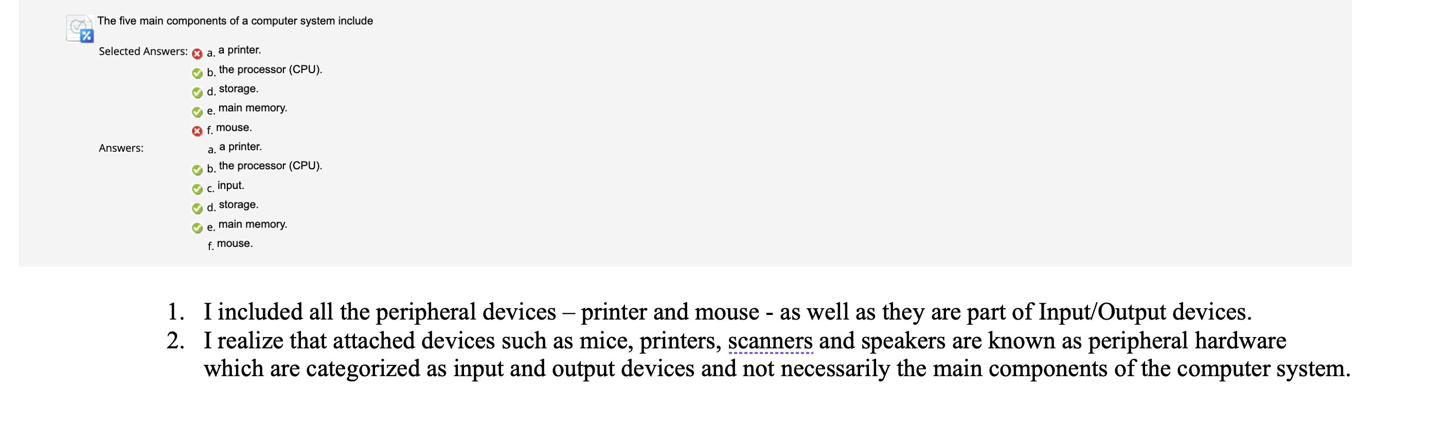 Solved I need to understand what are the five main | Chegg.com