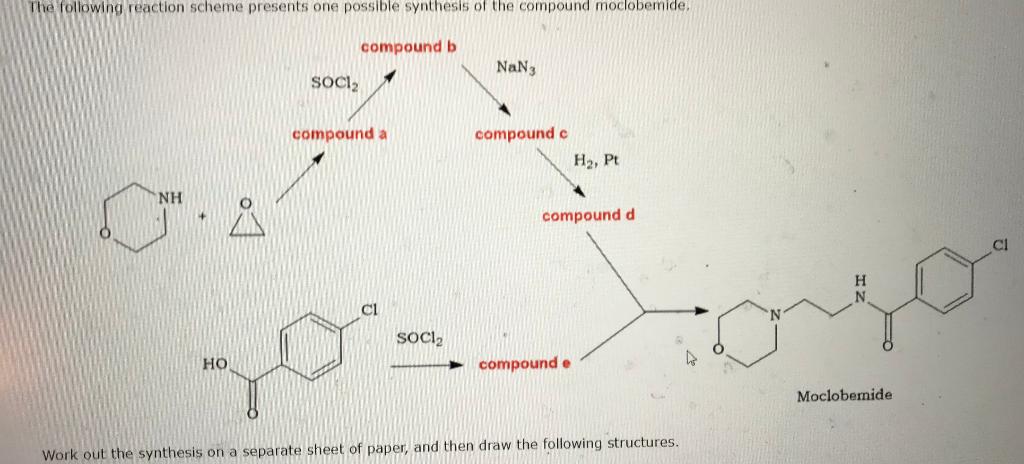 Solved Work out the synthesis on a separate sheet of paper, | Chegg.com