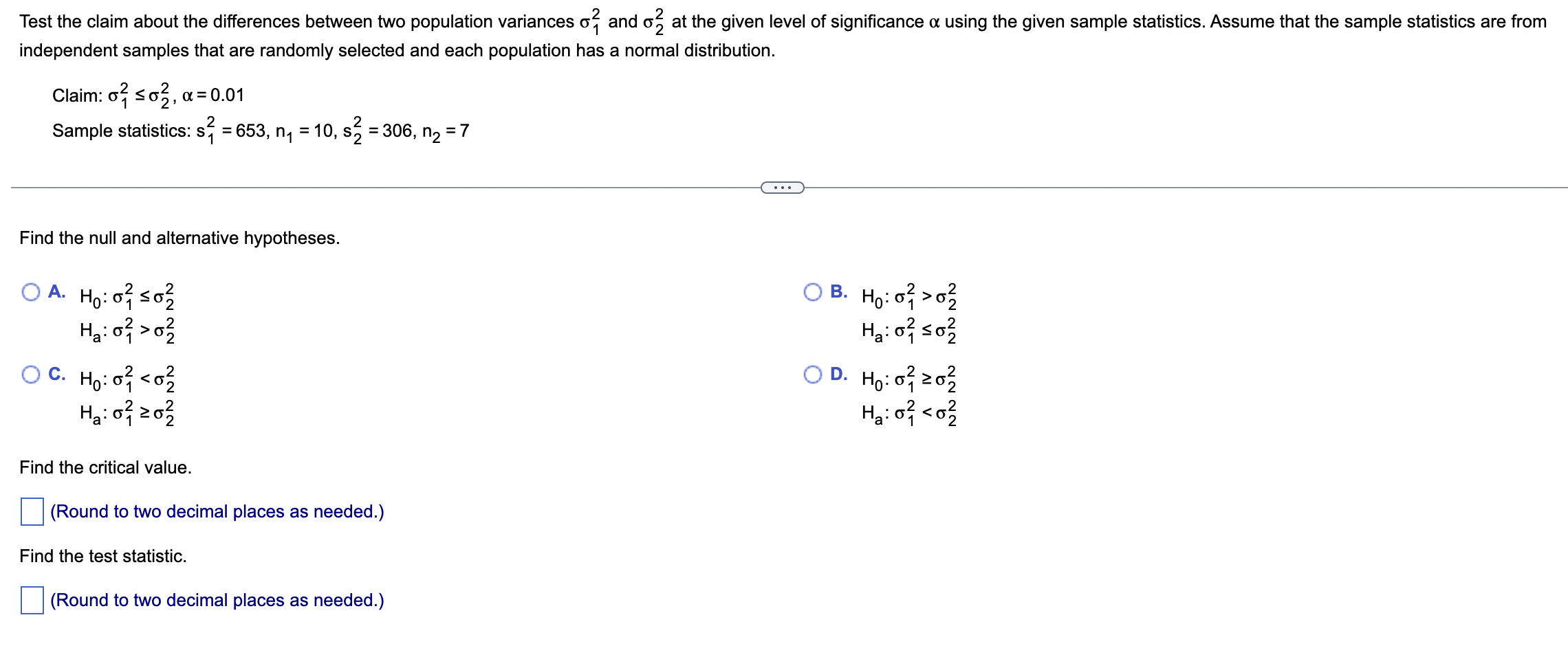 Solved Test the claim about the differences between two | Chegg.com