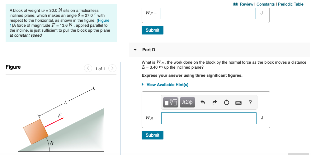 Solved Review Constants Periodic Table Part A A block of | Chegg.com