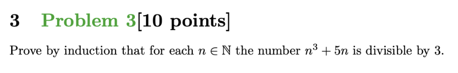 Solved 3 ﻿Problem 3[10 ﻿points]Prove by induction that for | Chegg.com