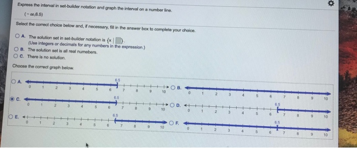 Solved Express the interval in set-builder notation and | Chegg.com