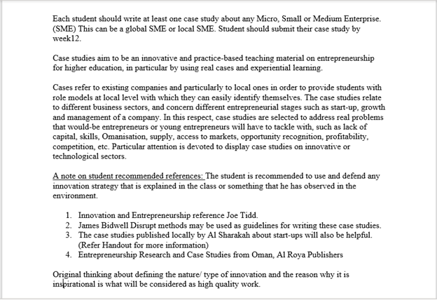 Solved Each student should write at least one case study | Chegg.com