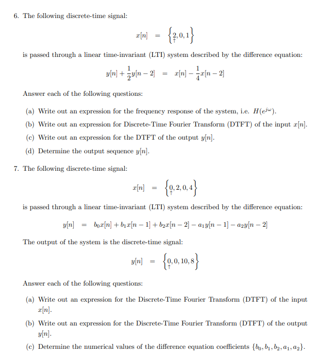 Solved 3.7 Problems 1. Using the "dtft" function developed | Chegg.com