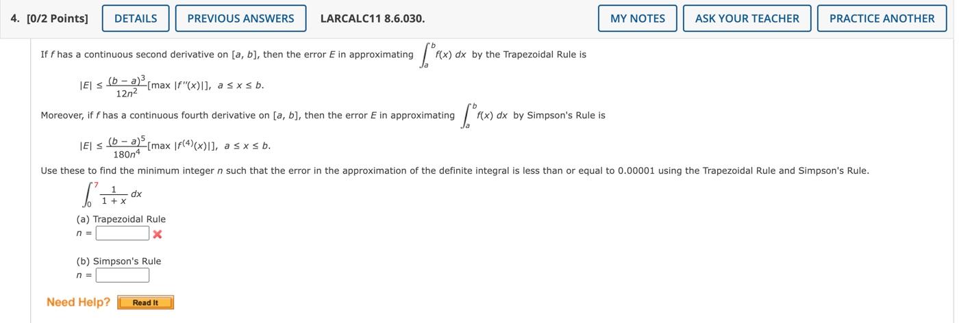 Solved If f has a continuous second derivative on [a,b], | Chegg.com