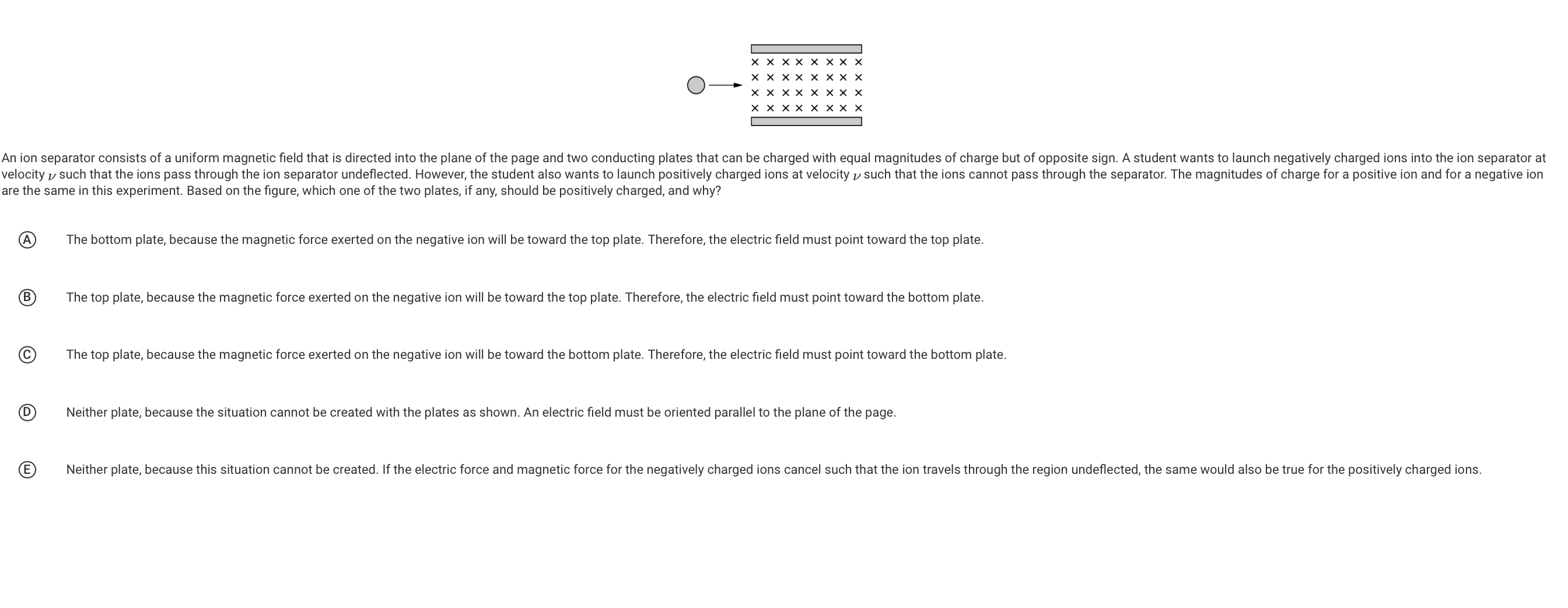 Solved An ion separator consists of a uniform magnetic field | Chegg.com