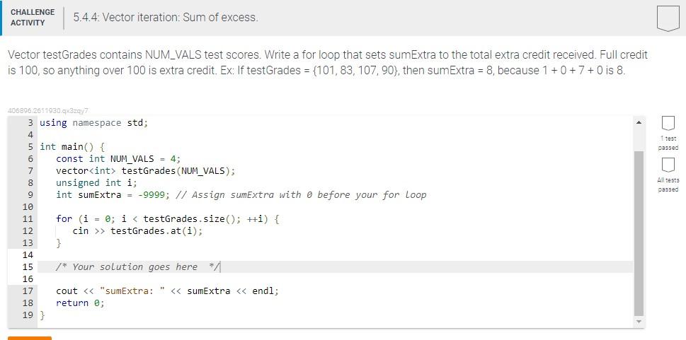 Solved CHALLENGE 5.4.4: Vector iteration: Sum of excess. U | Chegg.com