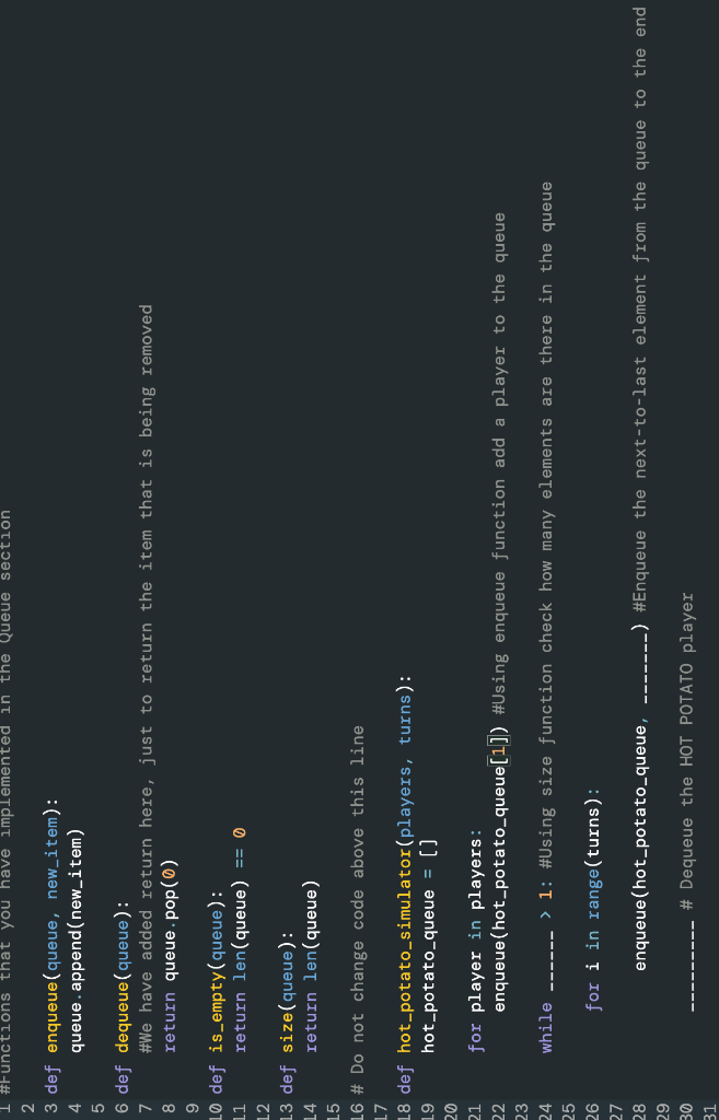 Solved Using the enqueue function, add all players to the | Chegg.com