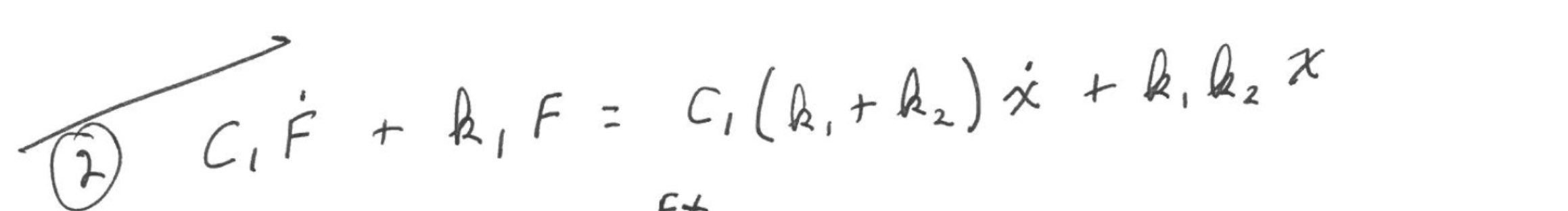 Solved 8. Determine the force (F)-deflection (x) relation. | Chegg.com
