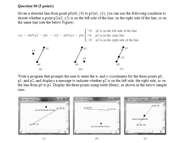 Solved Given a directed line from point p0(x0,y0) to | Chegg.com