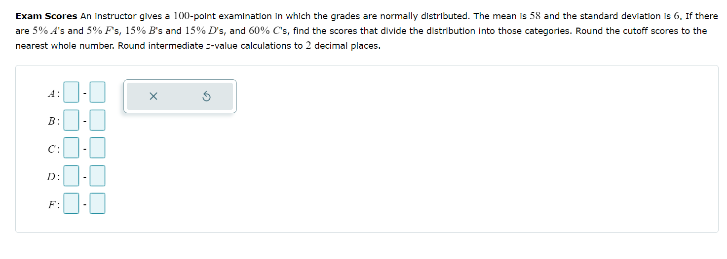 Solved Exam Scores An instructor gives a 100-point | Chegg.com
