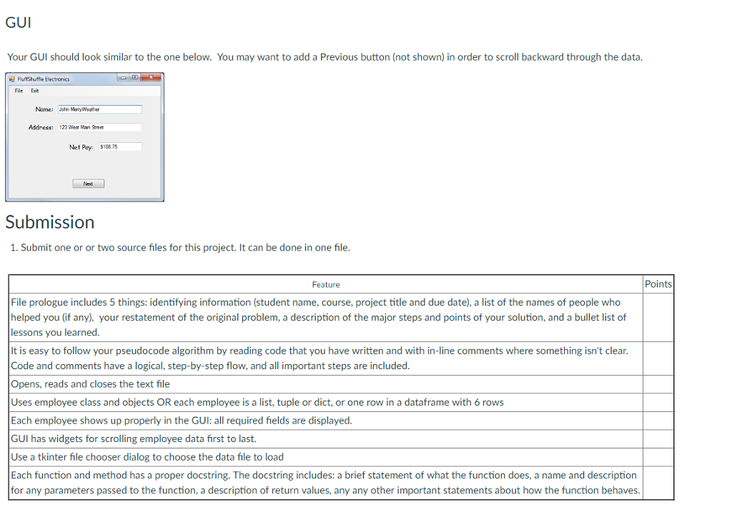 Solved Programming Project #7: Payroll Shuffle Student | Chegg.com