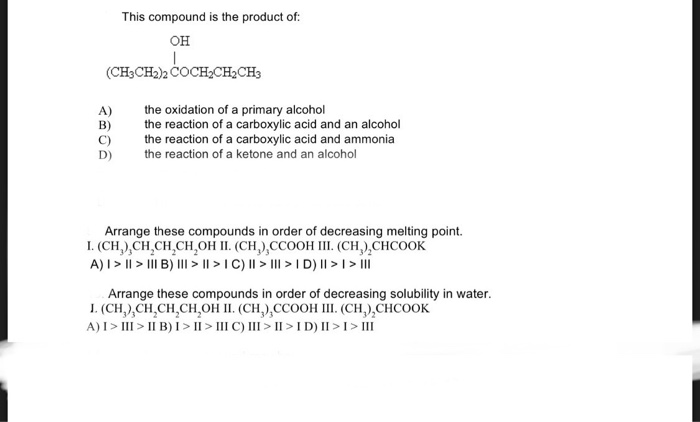 Solved This compound is the product of: OH (CH3CH2)2 | Chegg.com