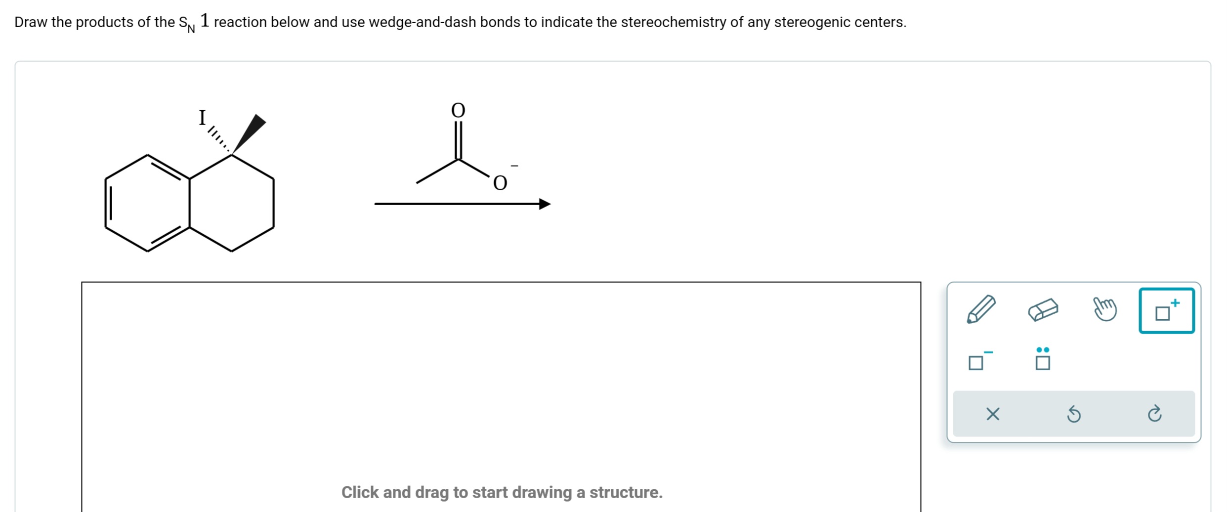 Solved Draw the products of the SN1 reaction below and use | Chegg.com
