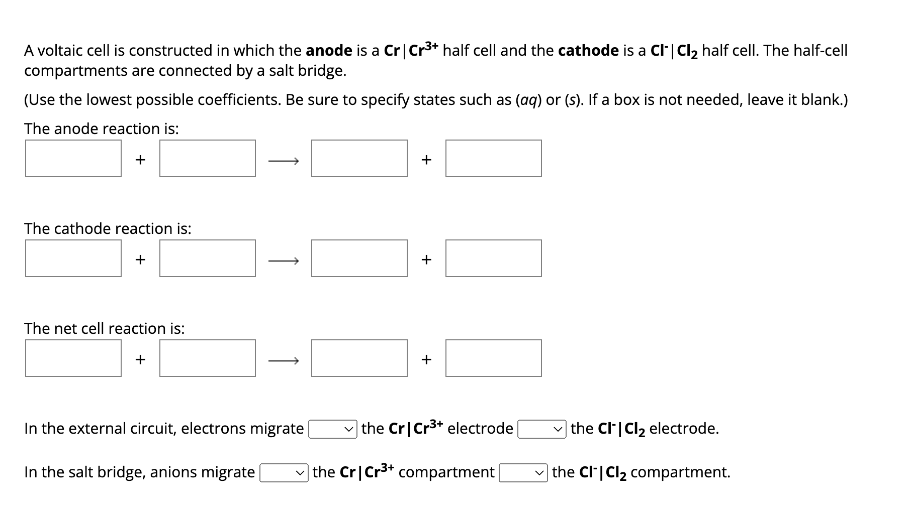 Solved A voltaic cell is constructed in which the anode is a | Chegg.com