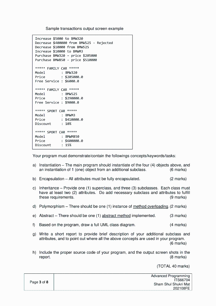 Solved Objectives / Module Learning Outcomes The objectives | Chegg.com
