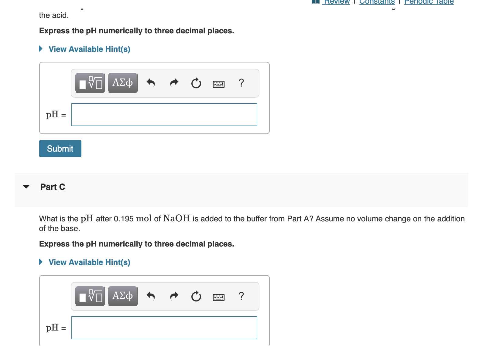 Solved When a solution contains a weak acid and its | Chegg.com