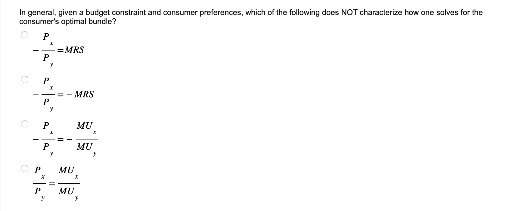 Solved In general, given a budget constraint and consumer | Chegg.com