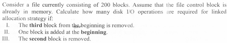 Solved Consider A File Currently Consisting Of 200 Blocks