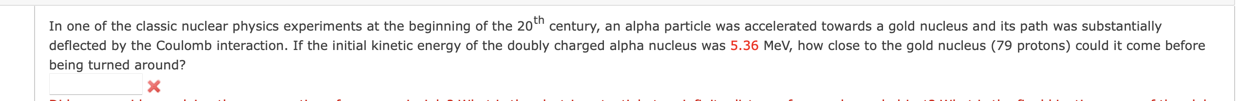 Solved In one of the classic nuclear physics experiments at | Chegg.com