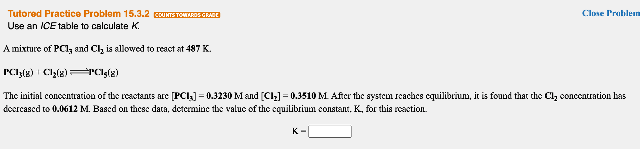 Solved Tutored Practice Problem 15.3.4 COUNTS TOWARDS GRADE | Chegg.com
