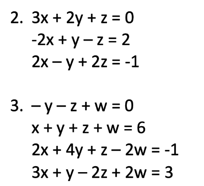 Solved Solve the linear system equations using Gaussian | Chegg.com