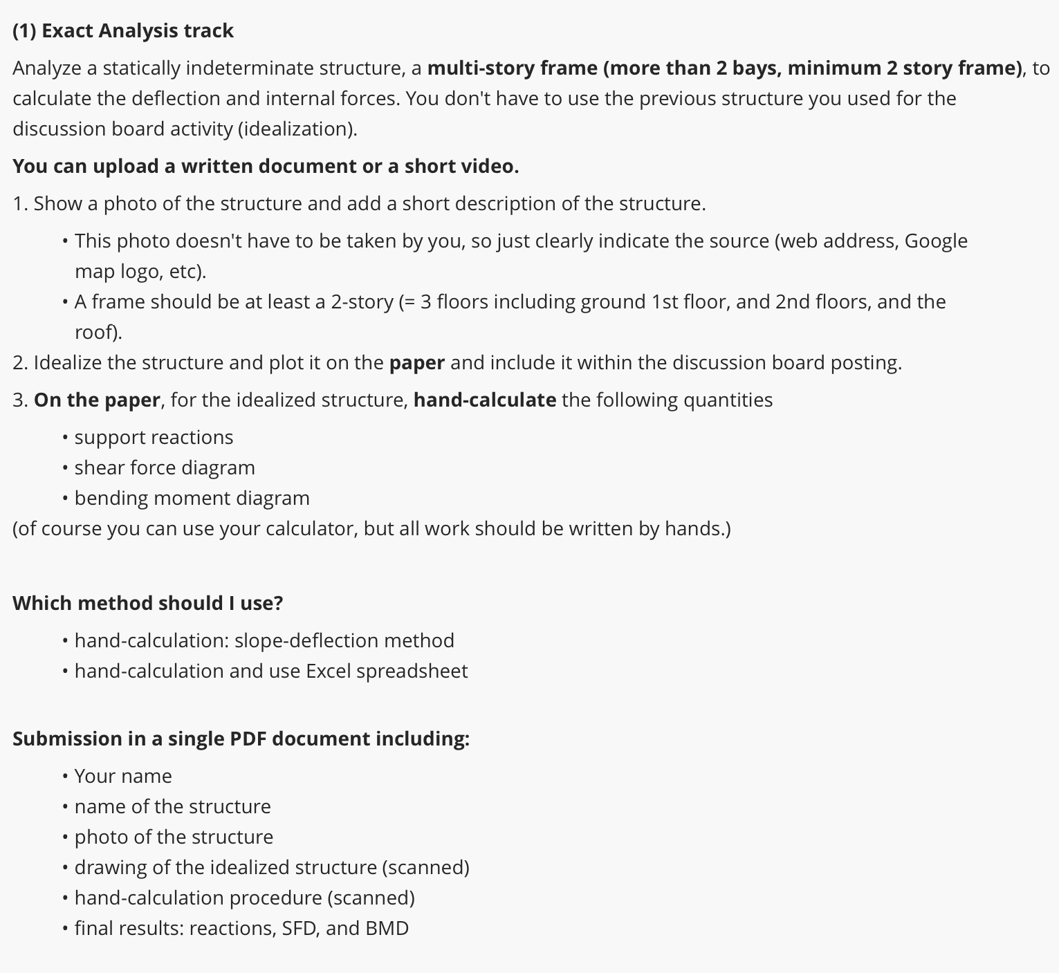 (1) ﻿Exact Analysis track Analyze a statically | Chegg.com