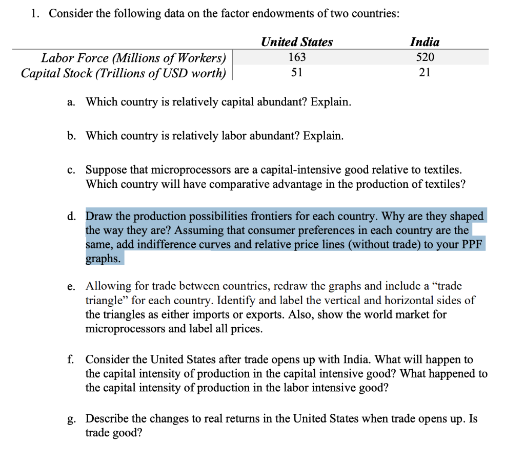 Solved 1. Consider the following data on the factor | Chegg.com