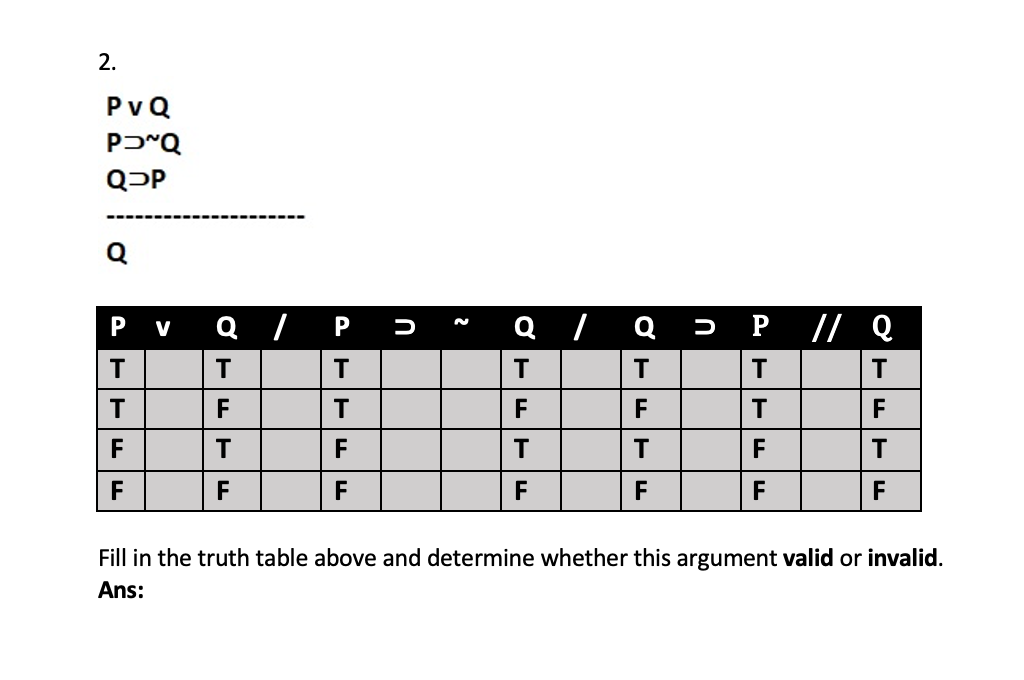 Solved Fill in the truth table above and determine whether | Chegg.com
