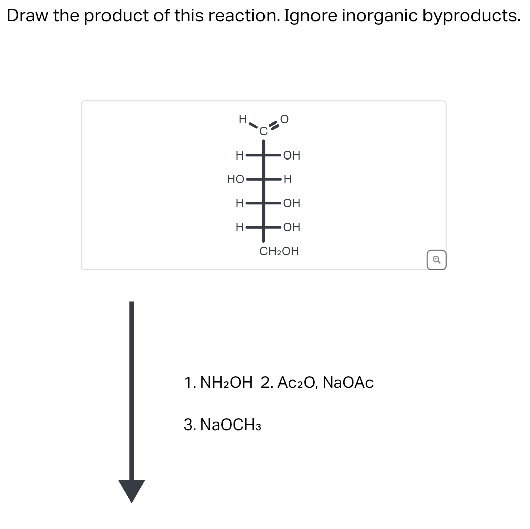 Solved Draw the product of this reaction. Ignore inorganic | Chegg.com