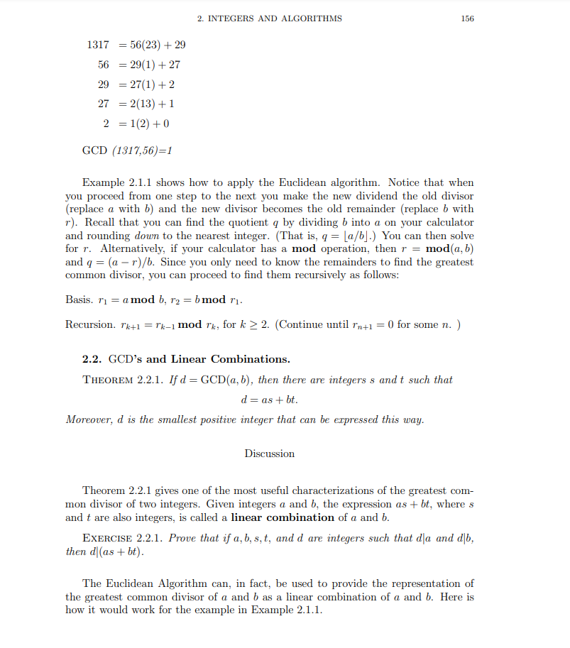 Solved 3) (20 pts.—10 pts. each) a) Use the Euclidean | Chegg.com