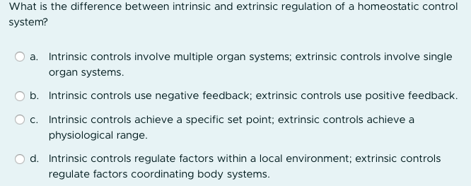 Solved What is the difference between intrinsic and | Chegg.com