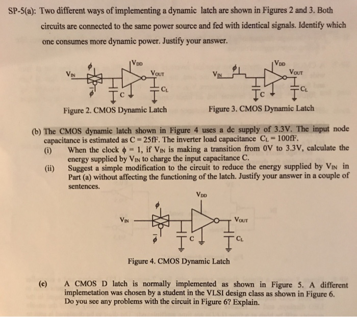 SP-5(a): Two different ways of implementing a dynamic | Chegg.com