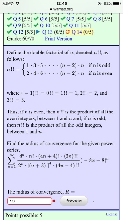 Solved Define the double factorial of n, denoted n!!, as | Chegg.com