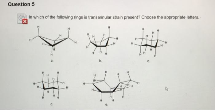 Solved Question 5 In which of the following rings is | Chegg.com