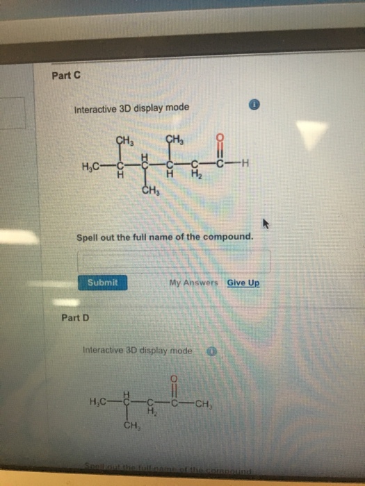 Solved Interactive 3D display mode 0 CH HaC Spell out the | Chegg.com