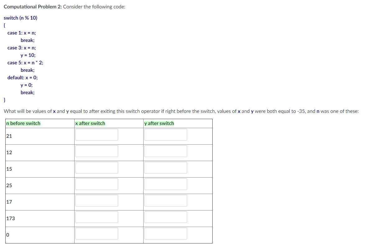 Solved This is a problem review for an exam. Please, the | Chegg.com