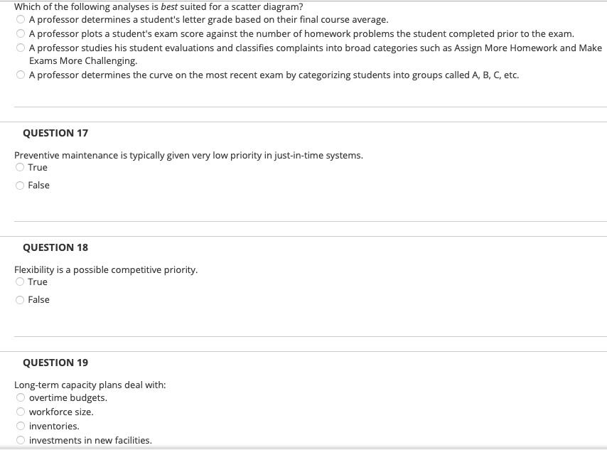 Solved Which of the following analyses is best suited for a | Chegg.com