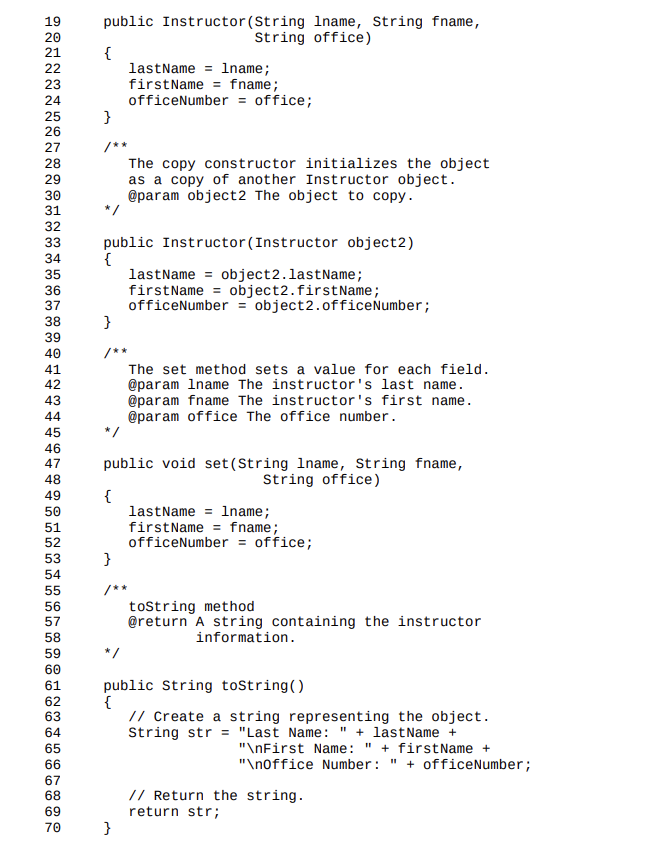 Solved Description • A constructor, which accepts arguments | Chegg.com